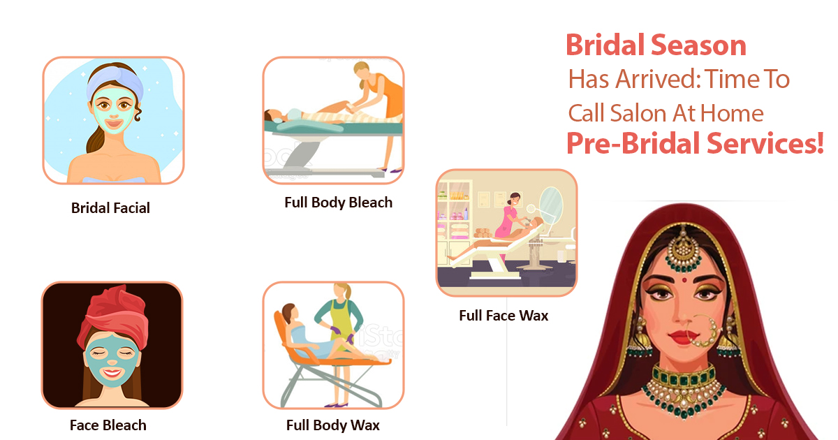 Call Our Salon At Home For Pre-Bridal Services! - Swagmee Smart Salon ...